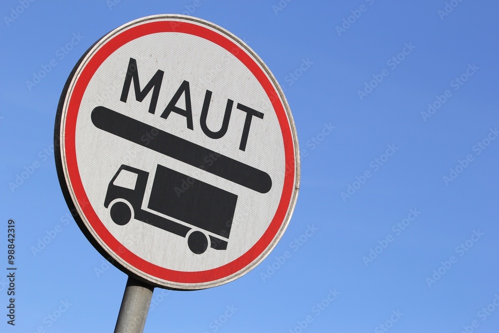 Deutsches Verkehrszeichen: Mautpflicht nach dem ...