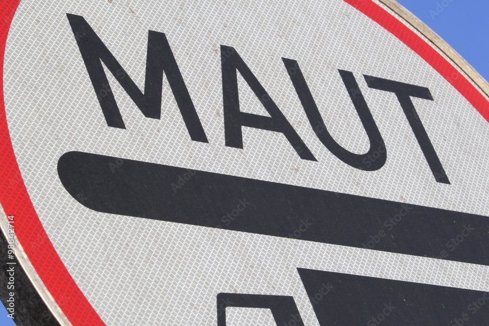 Deutsches Verkehrszeichen: Mautpflicht nach dem ...