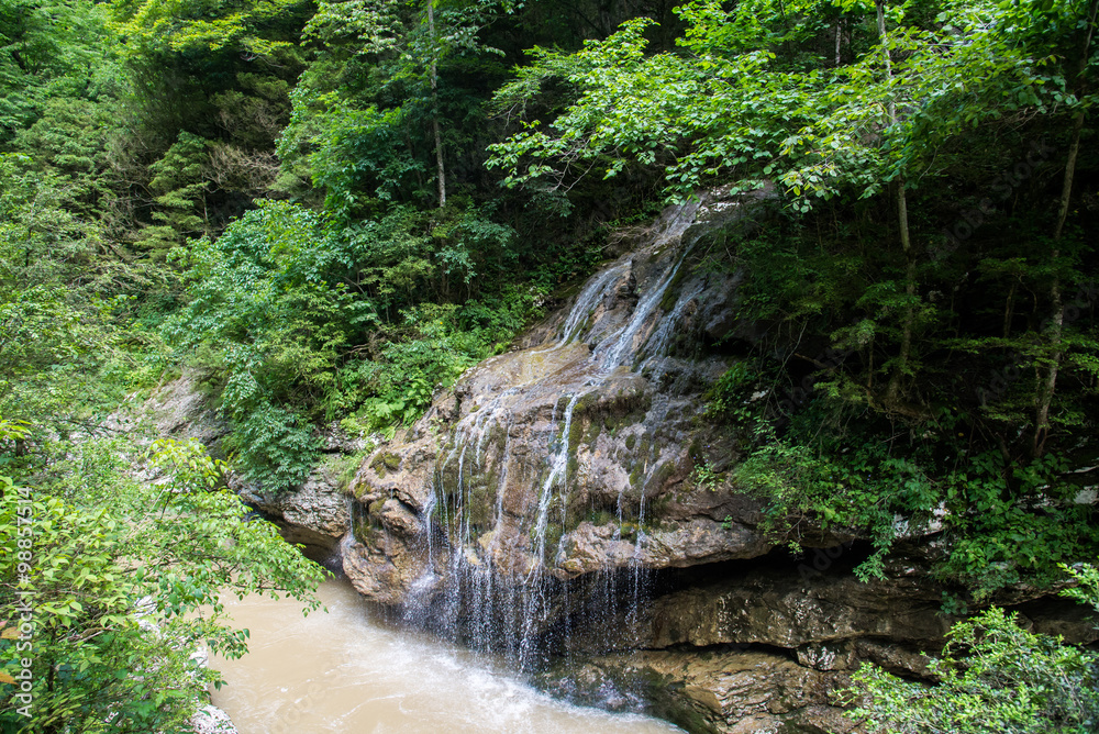 Beautiful mountain scenery . Guam gorge. Krasnodar region Stock Photo ...