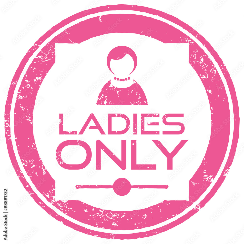 ladies only stamp Stock Vector | Adobe Stock