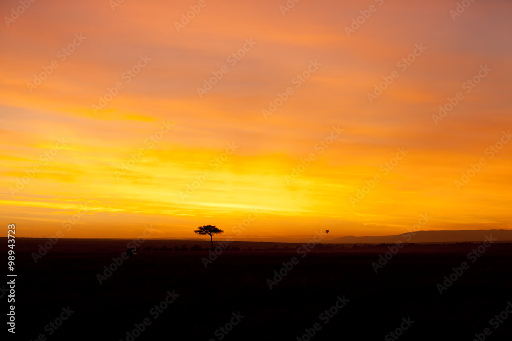 African sunset Stock Photo | Adobe Stock