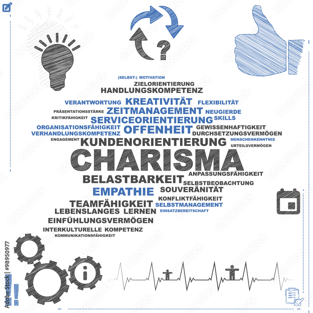 Charisma | Word Cloud Stock-Vektorgrafik | Adobe Stock