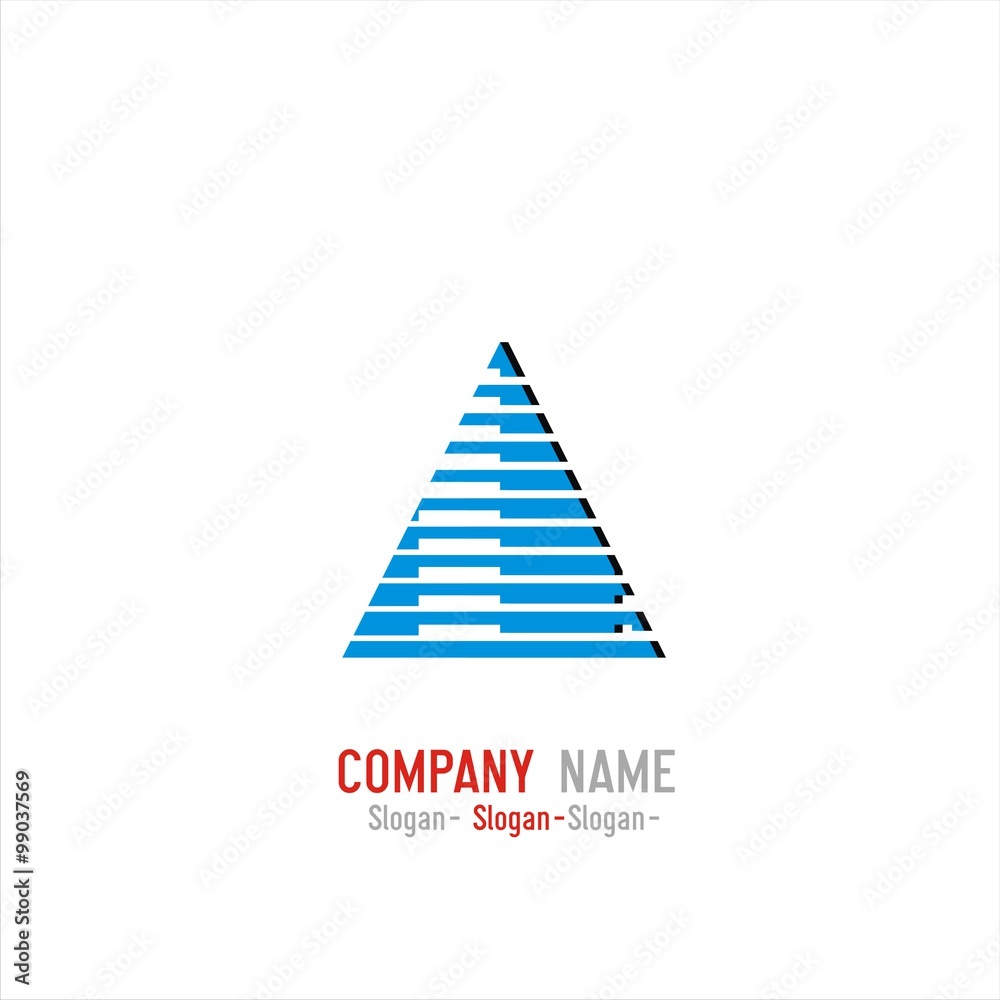 Pyramid Logo Stock Vector | Adobe Stock