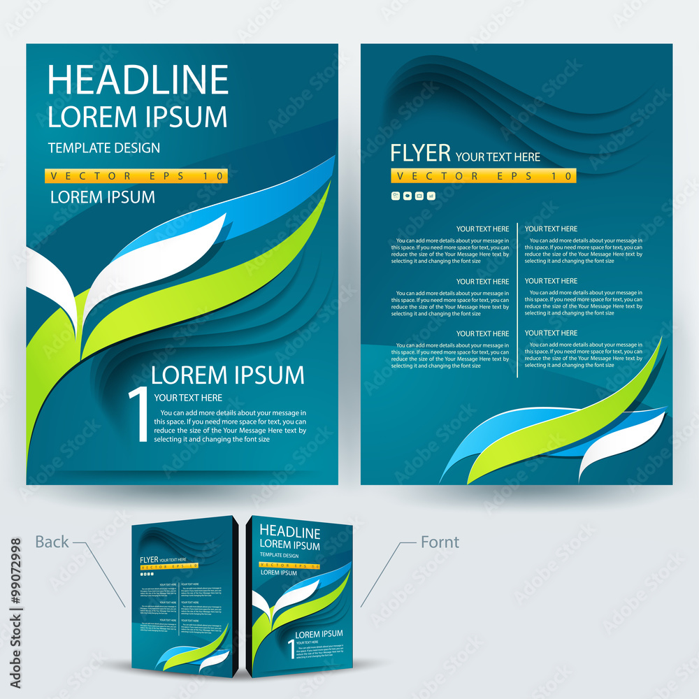 Abstract vector modern flyers brochure / annual report /design ...
