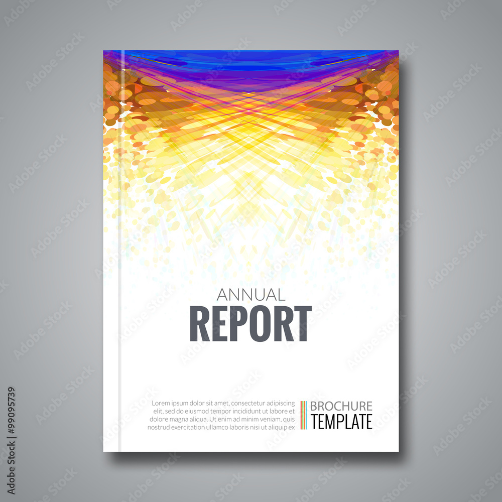 Business design colorful background. Cover magazine, report template ...