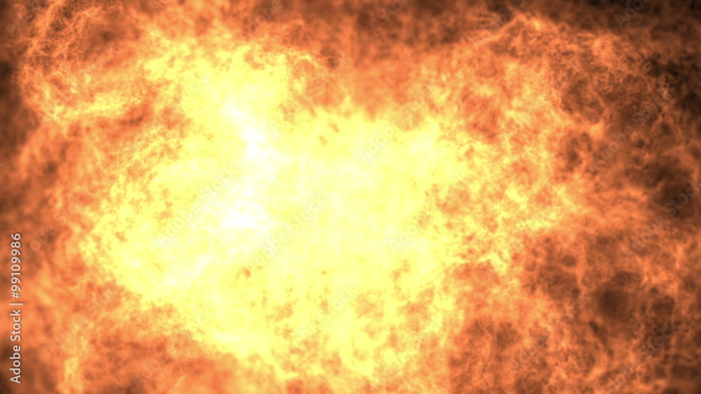 Vidéo Stock Powerful Fire Burning Background - Full HD. Computer ...