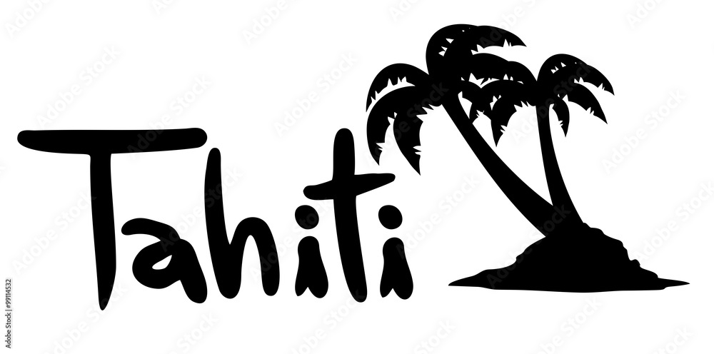 Tahiti symbol Stock Vector | Adobe Stock