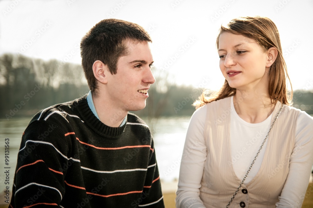 Young couple in love together Stock Photo | Adobe Stock