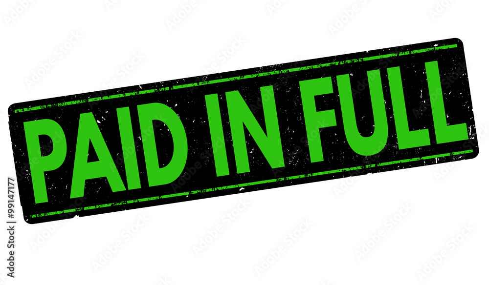 Paid in full stamp Stock Vector | Adobe Stock