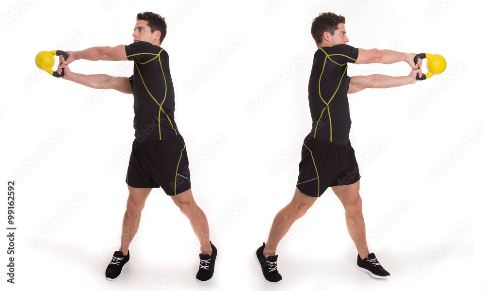 Kettlebell, Torso Twist, exercices Stock Photo | Adobe Stock