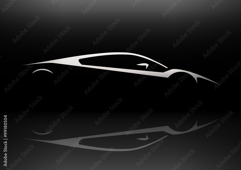 Original Auto Vehicle Vector Design of a Fast Conceptual Super Car ...