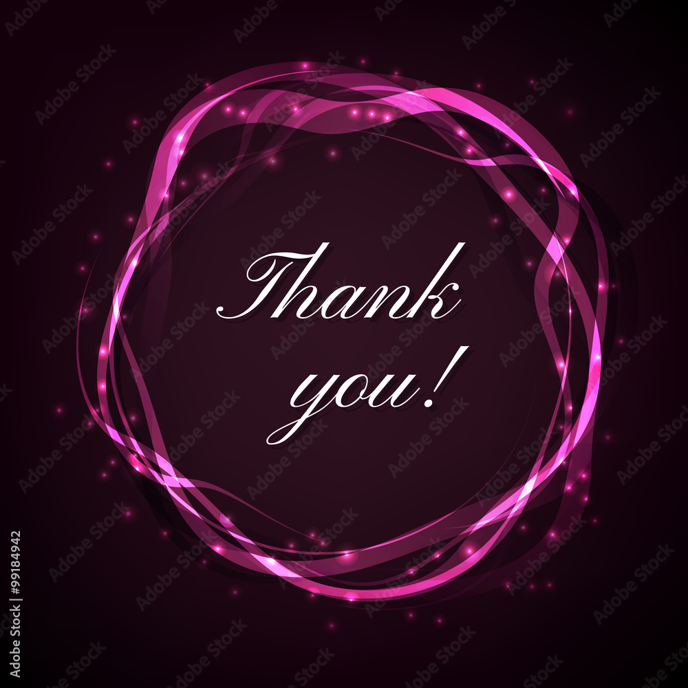 Thank you card background Stock Vector | Adobe Stock