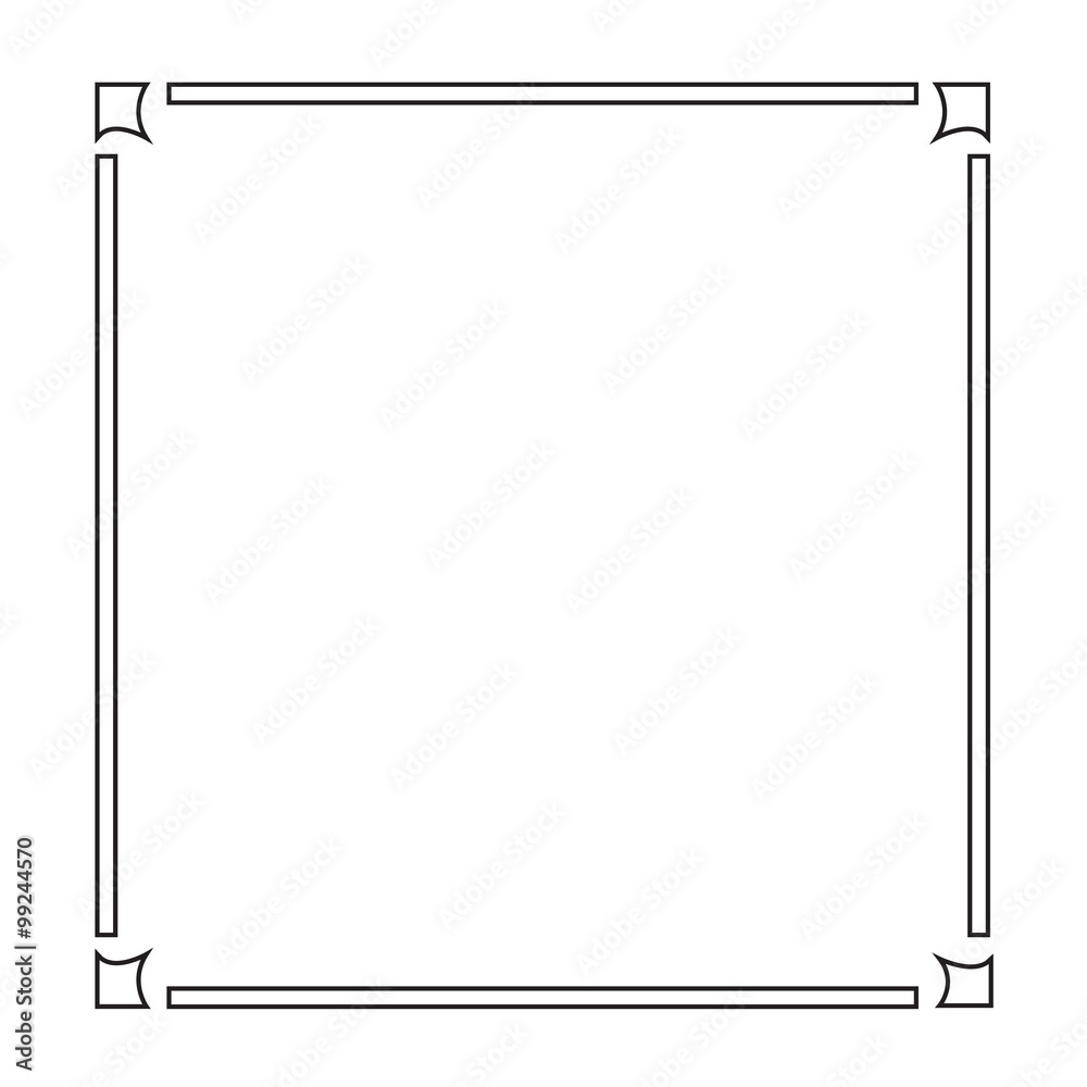 Frame border art Illustration design Stock Vector | Adobe Stock