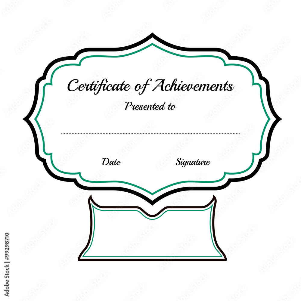 Vector plaque frame Stock Vector | Adobe Stock