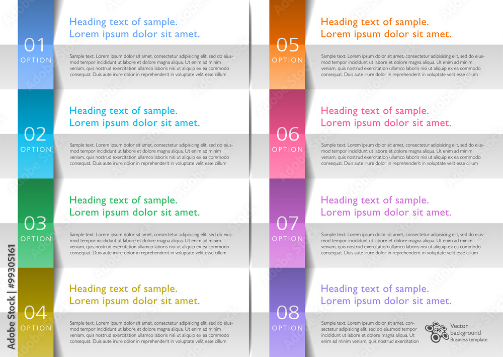 Infographics Web Banner & Label Design, Accordion pleat Stock Vector ...