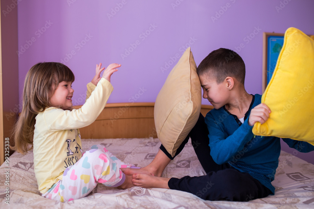 Children Pillow Fight