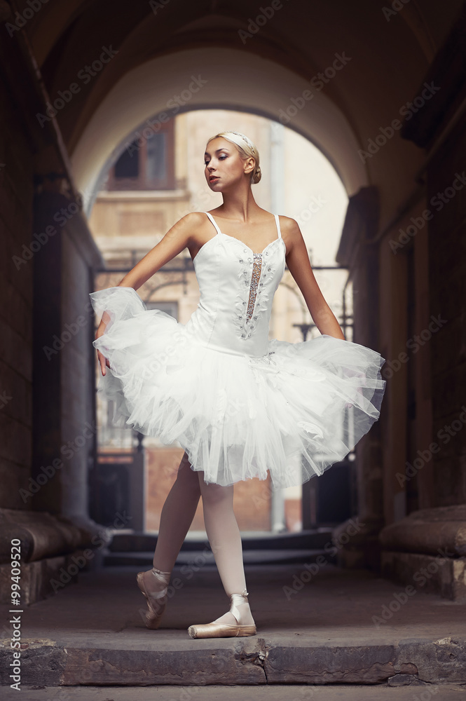 Ballet beauty. Soft focus shot of a gorgeous woman ballet dancer ...