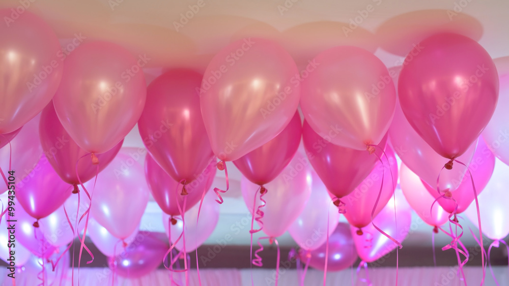 Pink balloons Stock Photo | Adobe Stock