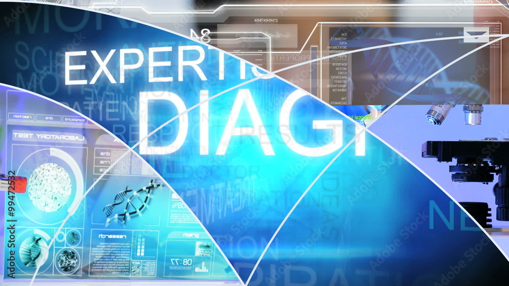 genetic motion graphics laboratory medical technology touchscreen ...