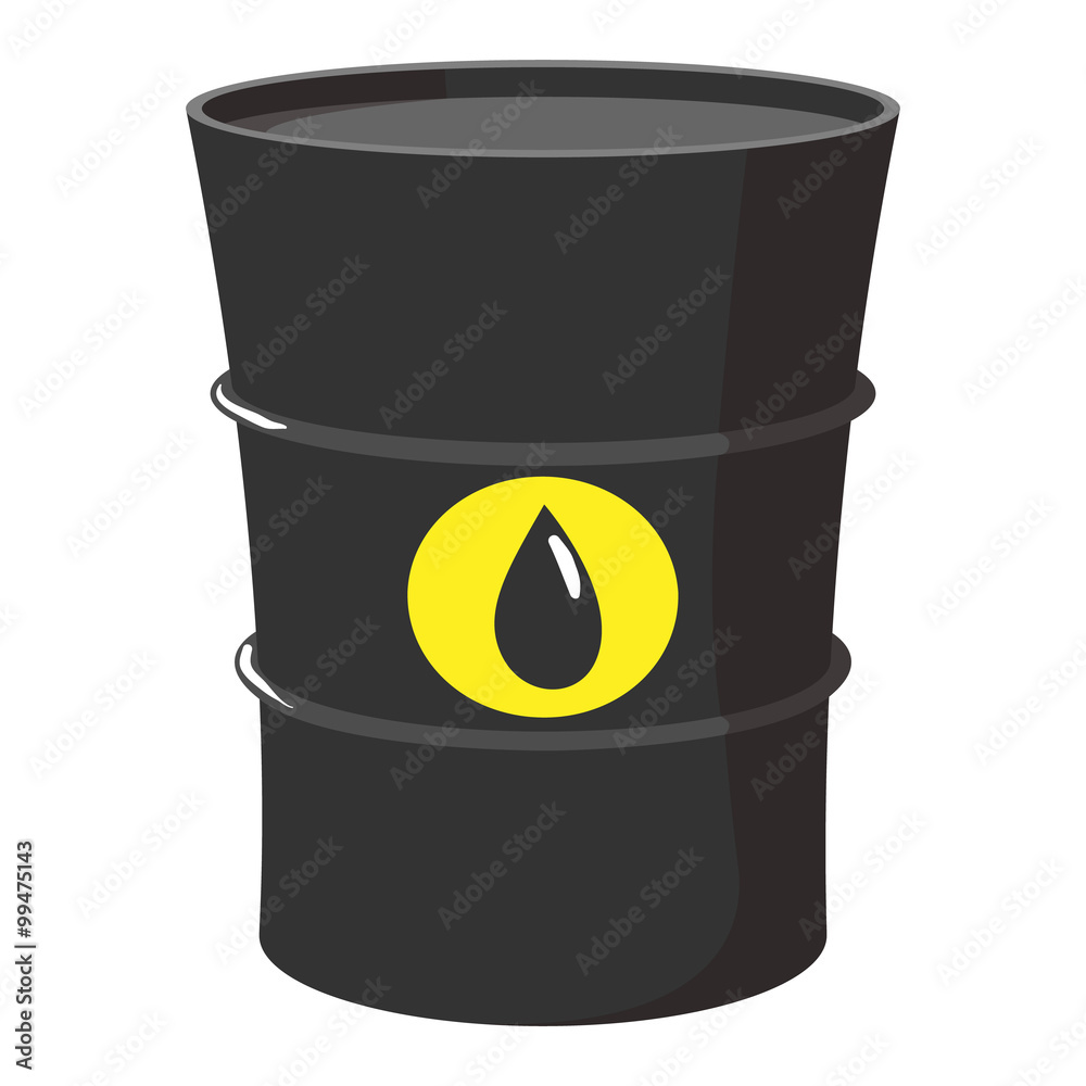 Cartoon barrel of oil Stock Vector | Adobe Stock
