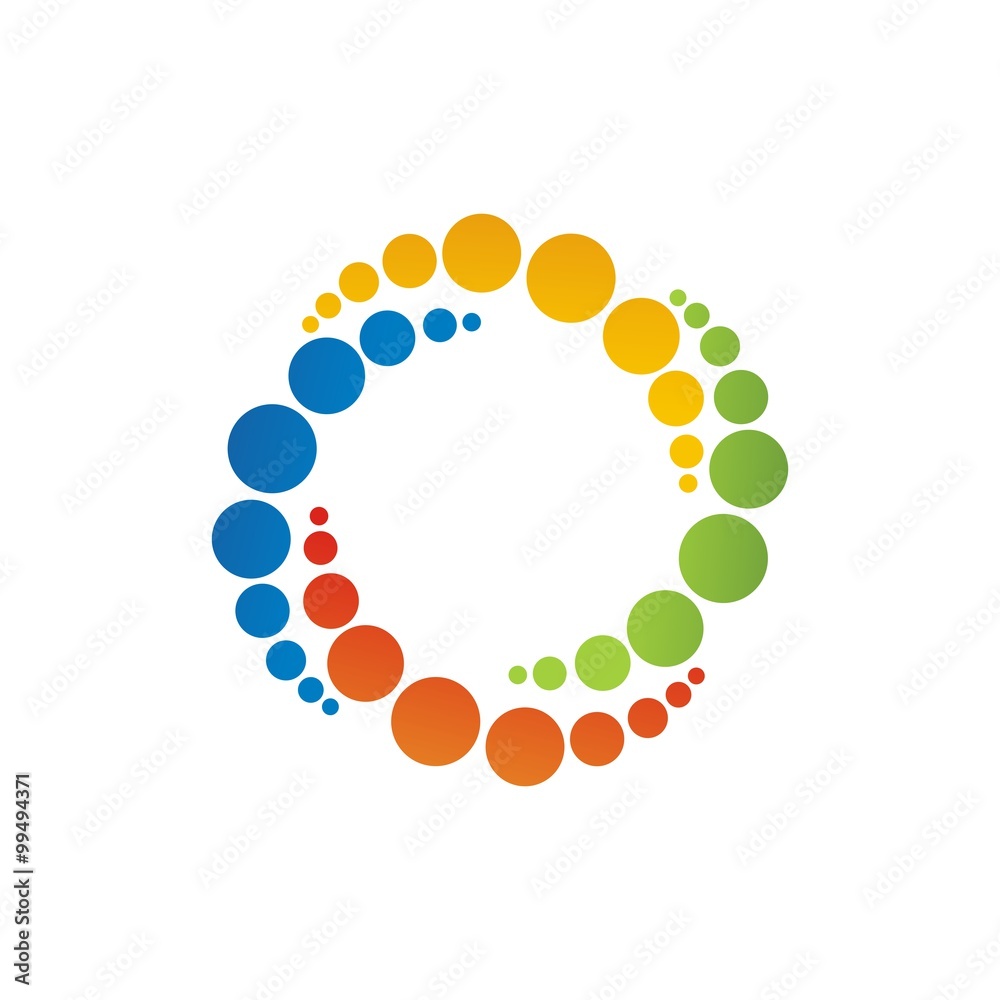 circular dot vector de Stock | Adobe Stock