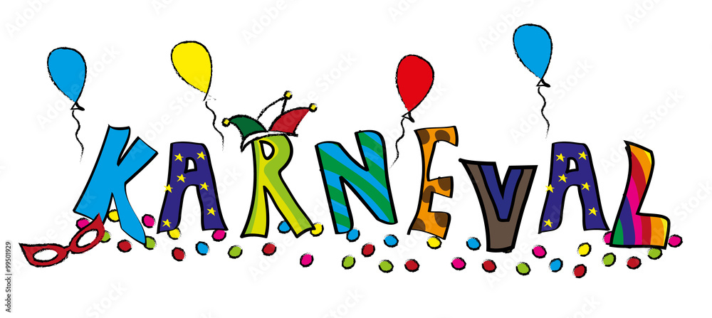 Karneval Kinderzeichnung Vektor vector de Stock | Adobe Stock