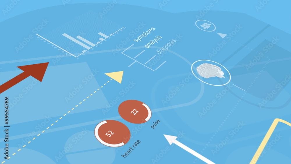 Motion infographics Asian medical patient flow chart healthcare ...