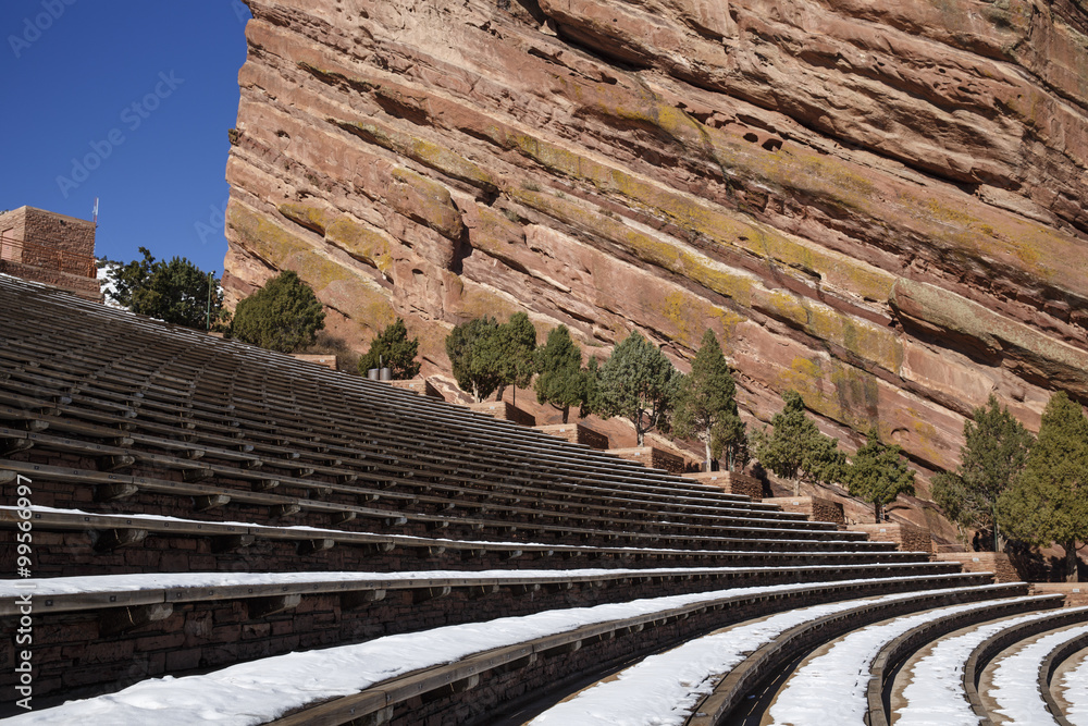 Red Rocks Park and Amphitheater in Denver, Colorado Stock Photo | Adobe ...