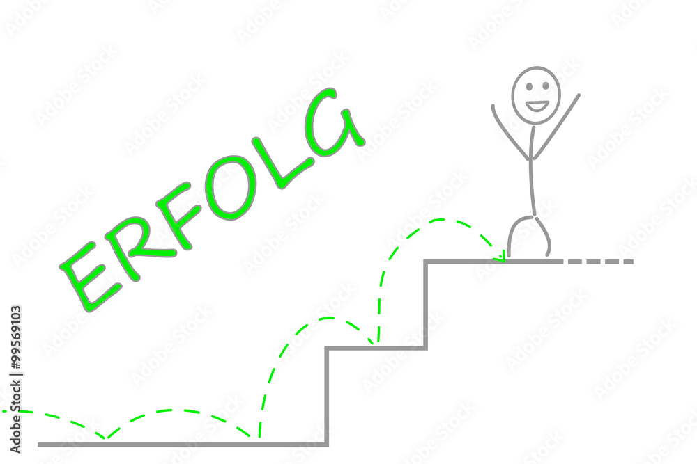 Stufen zum Erfolg Stock Vector | Adobe Stock