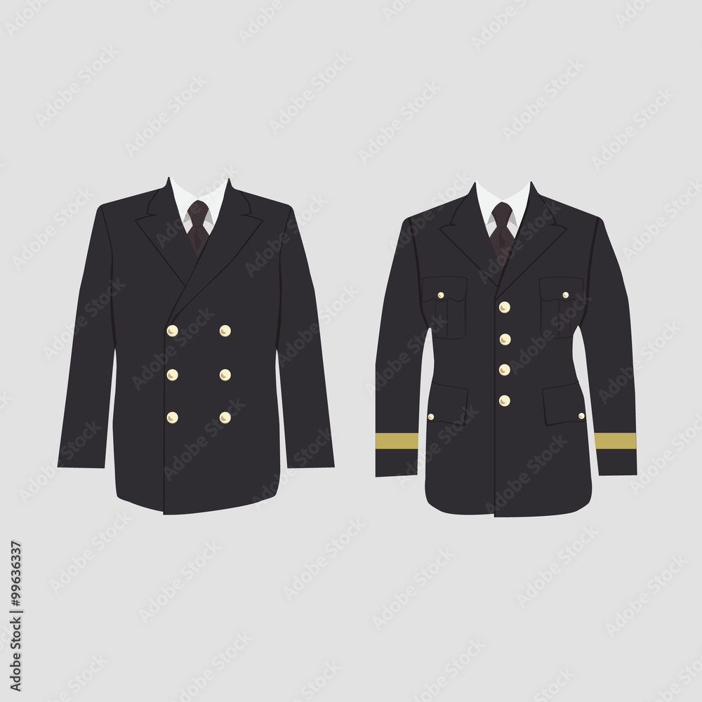 Military uniform set Stock Vector | Adobe Stock