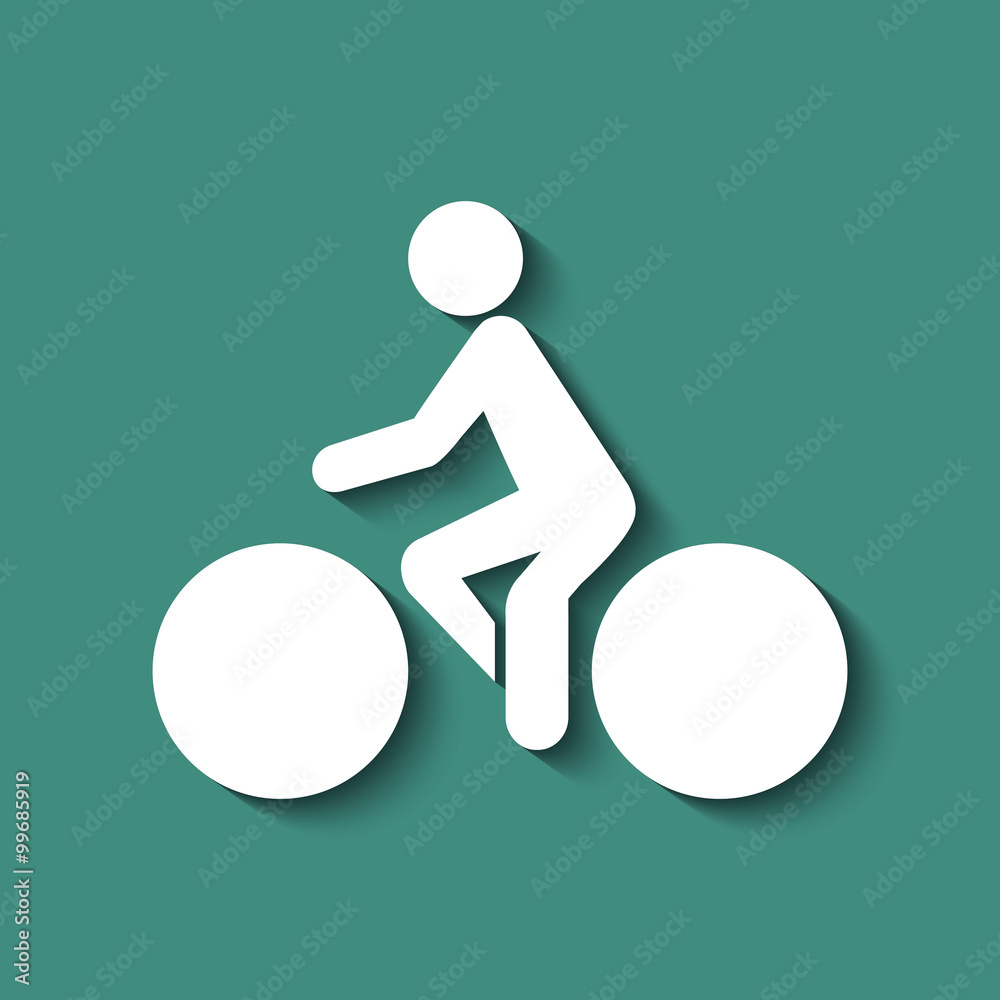 Logo piste cyclable. Stock Vector | Adobe Stock