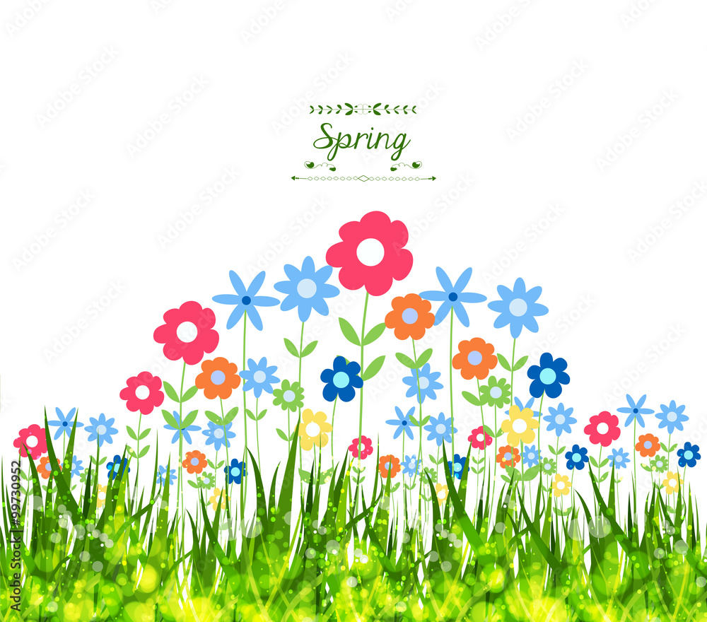 Spring Background Stock Vector | Adobe Stock