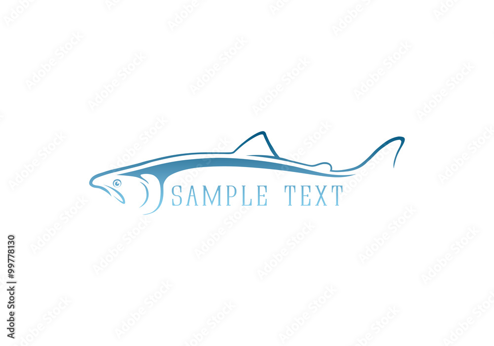 logo fish Stock Vector | Adobe Stock