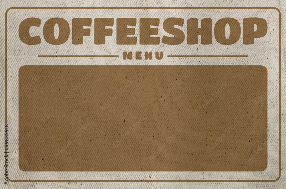 Coffee background and old fabric texture vintage design Stock ...