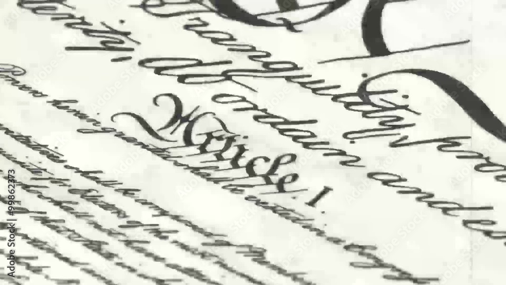 Constitution of United States Historical Document - We The People Bill ...