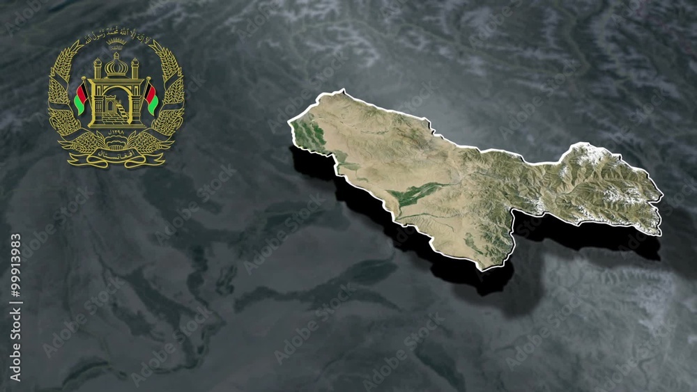 Takhar with Coat of arms animation map Administrative divisions of ...