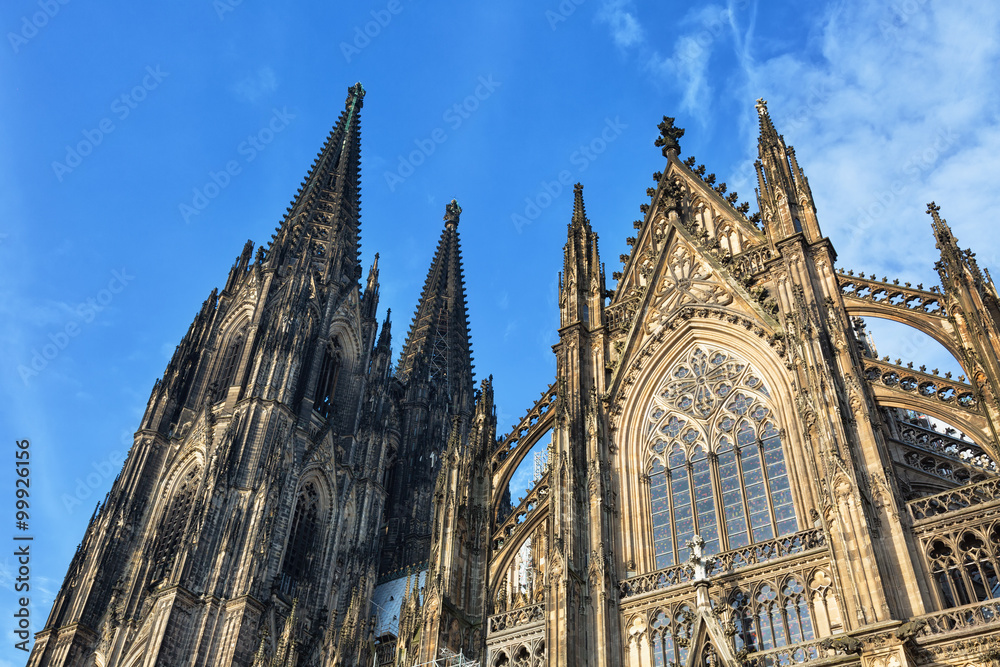 Cologne Cathedral. World Heritage - Roman Catholic Gothic cathedral in ...