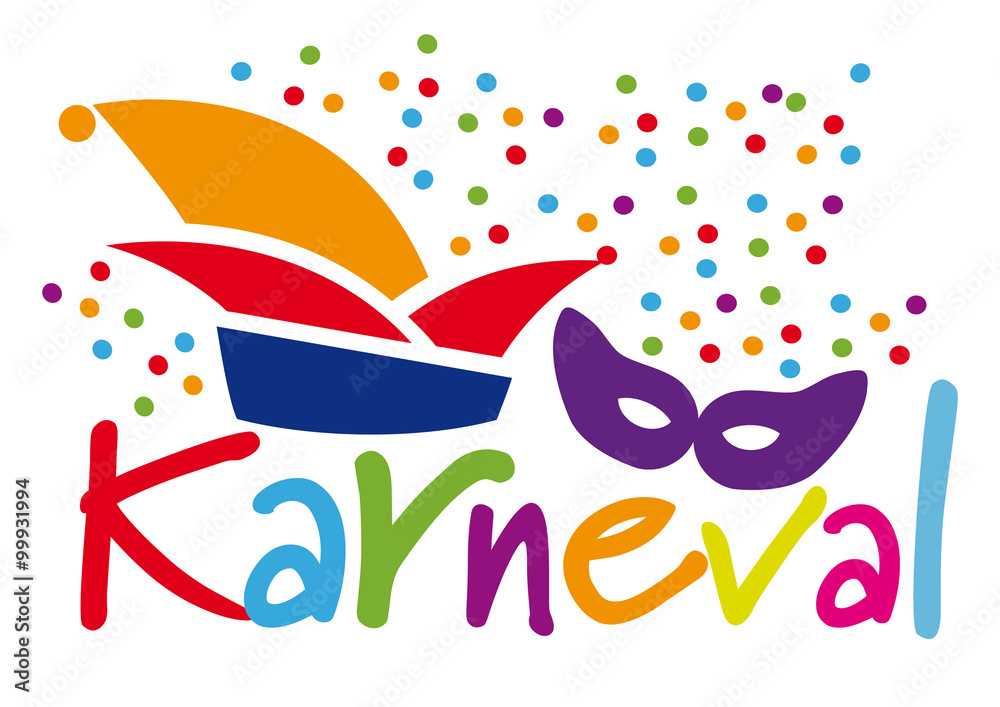 Karneval Emblem Stock Vector | Adobe Stock