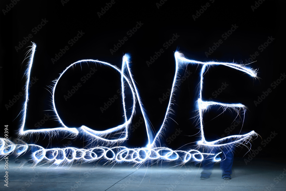 Light Painting Love