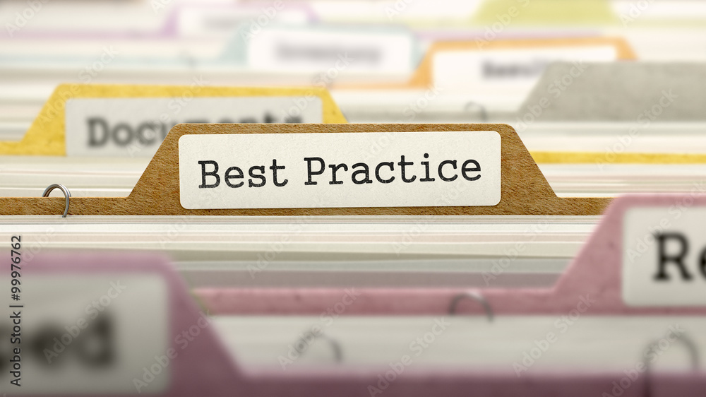 Folder in Catalog Marked as Best Practice. Stock Illustration | Adobe Stock