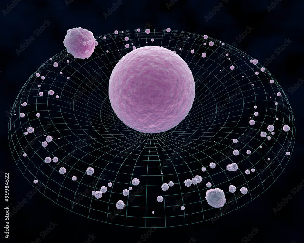 Poster An illustration depicting Gravity as represented by an axial ...
