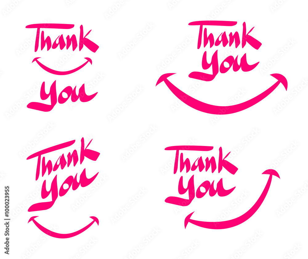 thank_you_smile Stock Vector | Adobe Stock