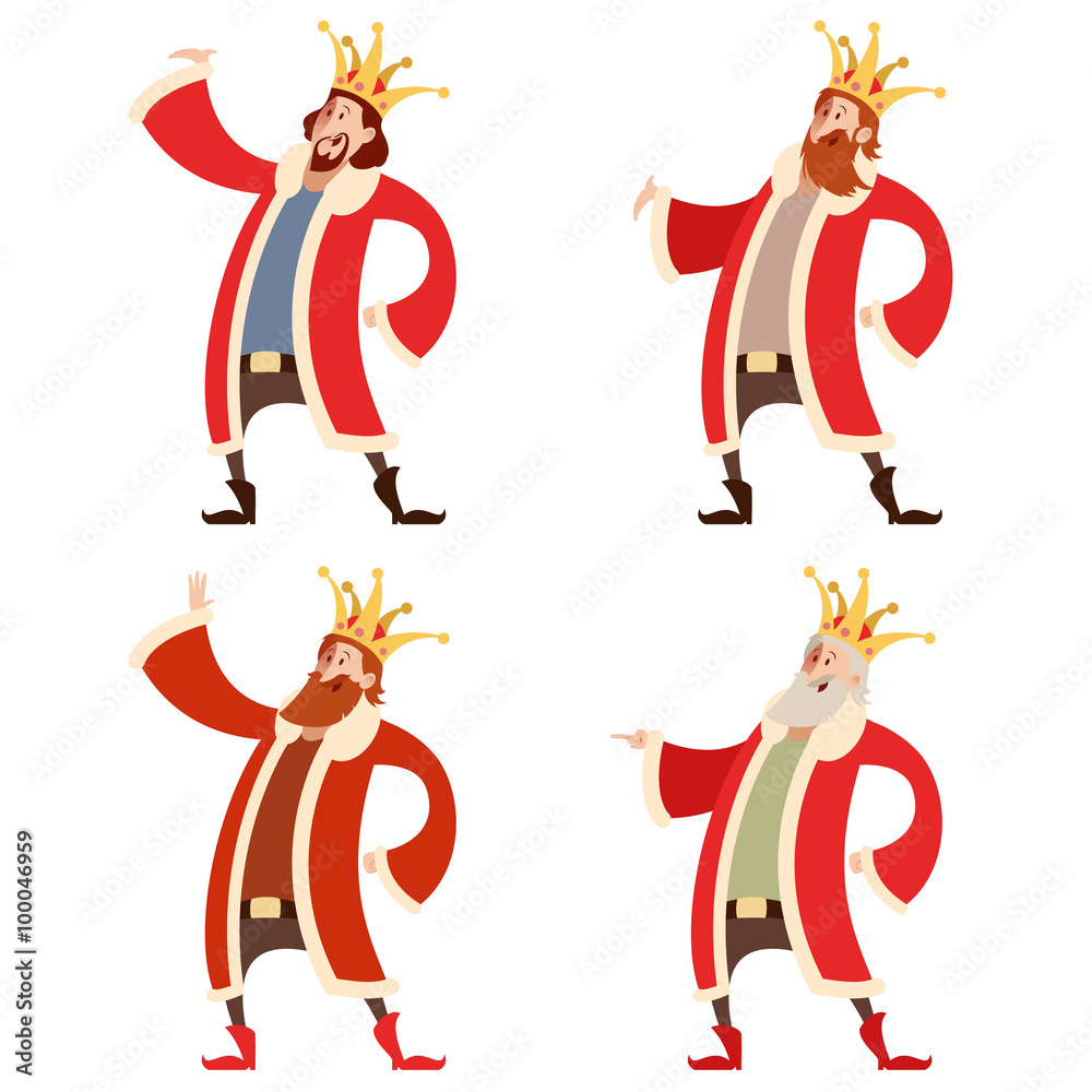 Set of Kings vector de Stock | Adobe Stock