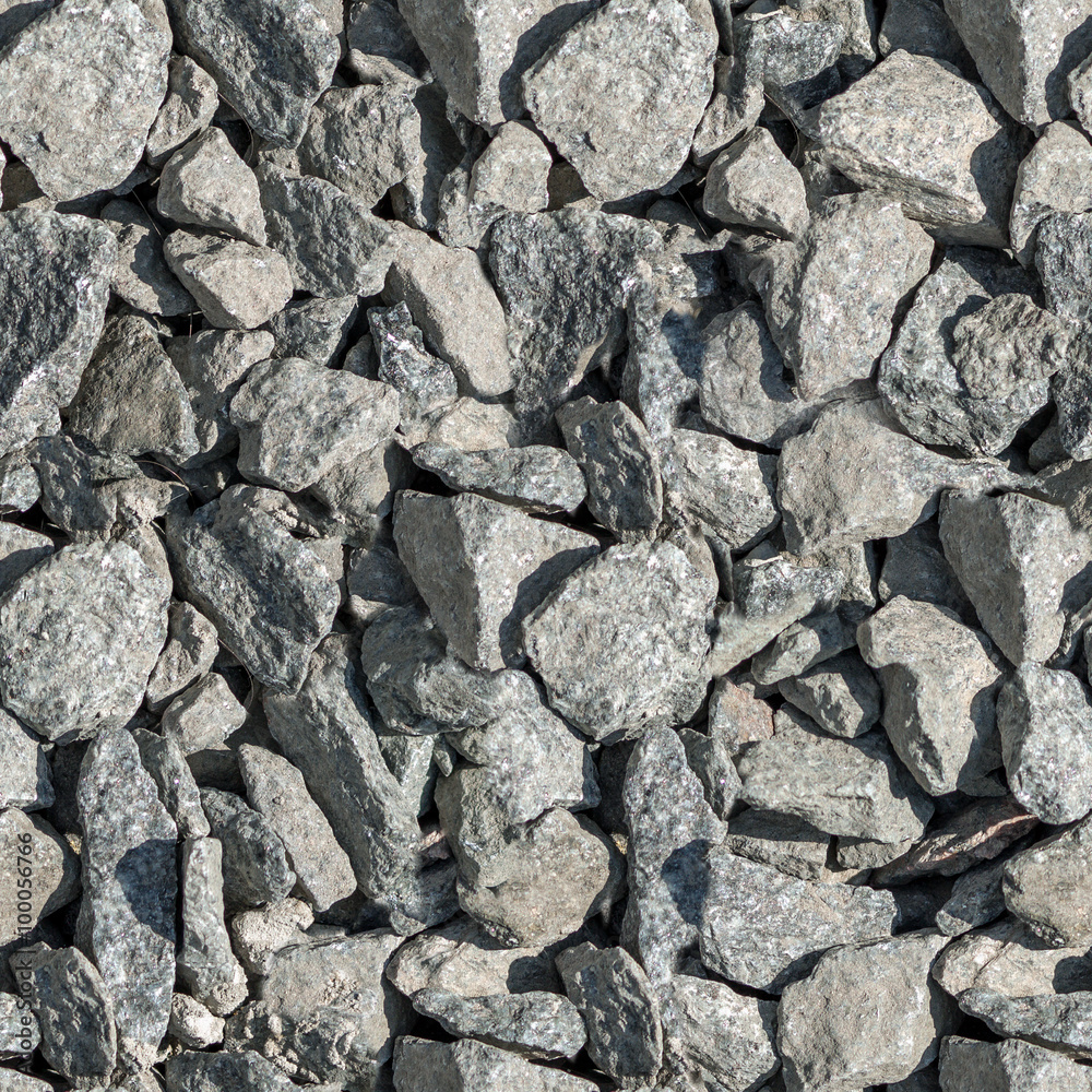 Seamless texture of crushed stone. Crushed stone tile Stock Photo ...