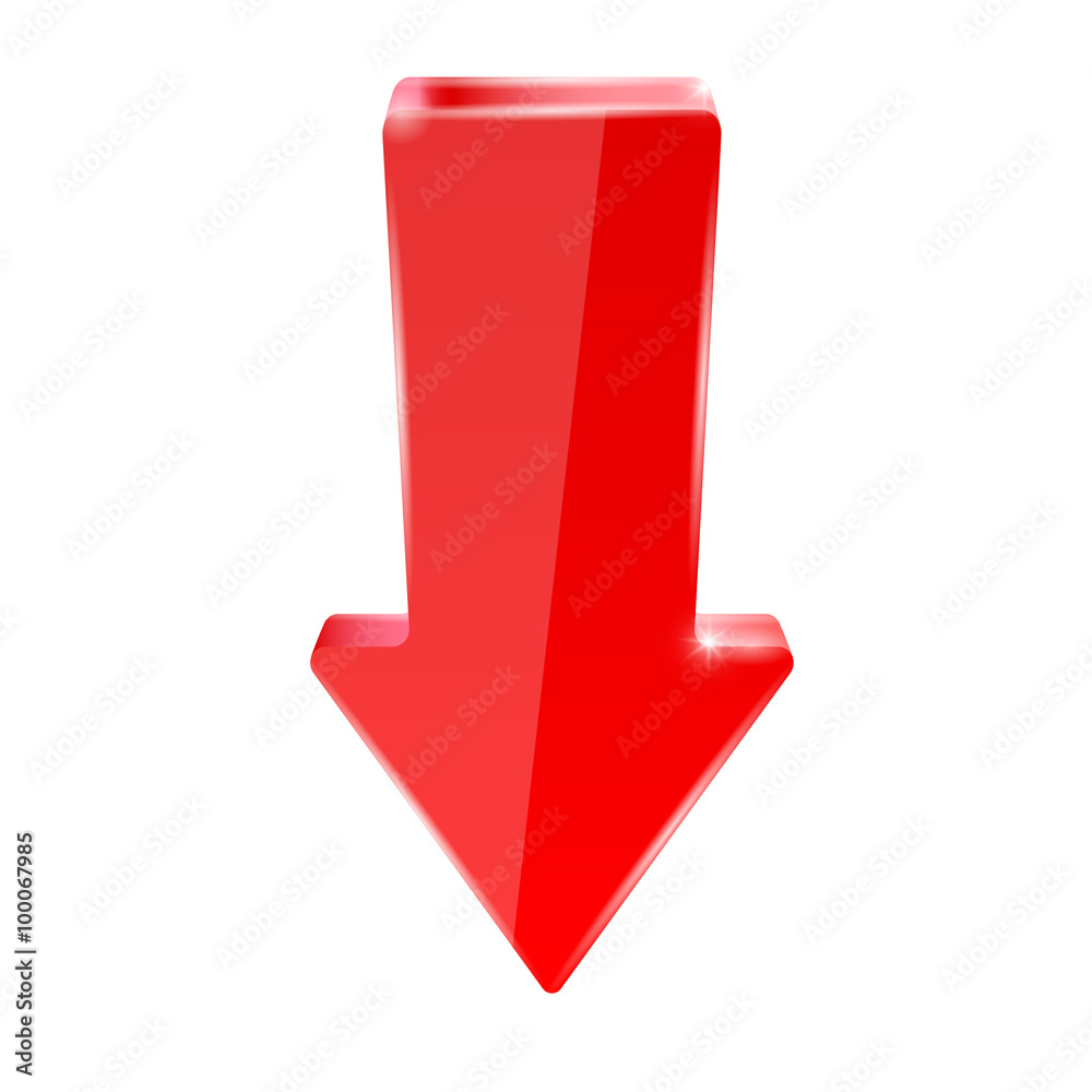 Red arrow. Stock Vector | Adobe Stock