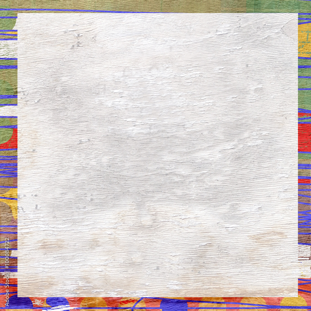 abstract border background design on wood grain texture Stock ...