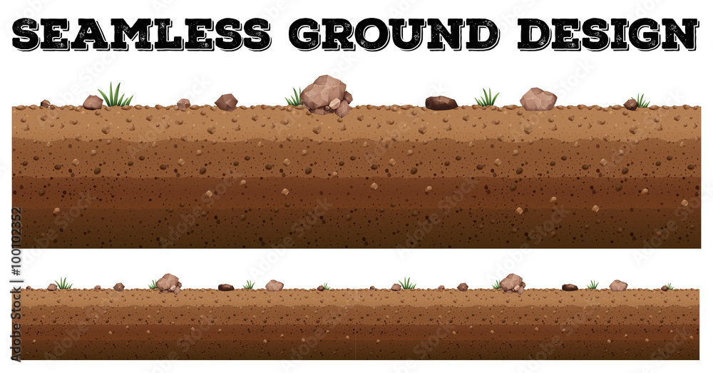 Seamless ground surface design Stock Vector | Adobe Stock
