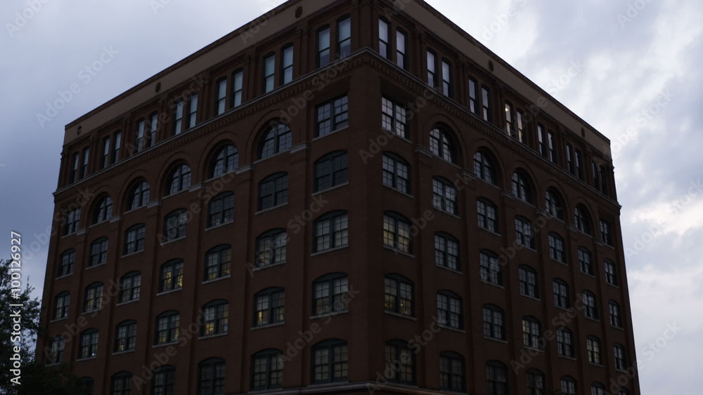 Former Texas School Book Depository, now Sixth Floor Museum. Stock ...