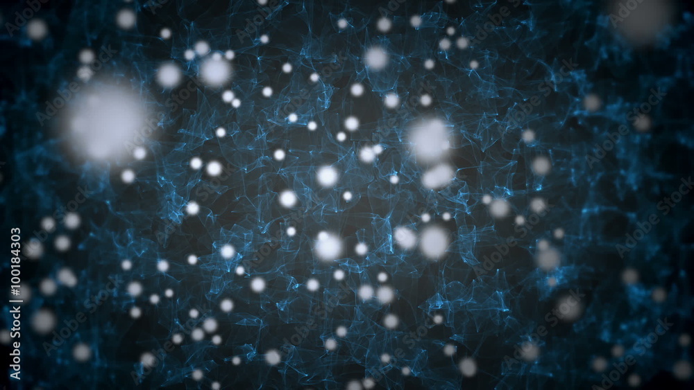 Electric particles glow animation background - Full HD. Electric web ...