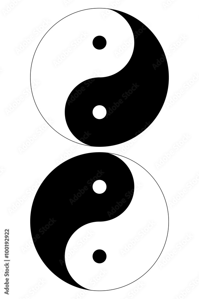 Yin yang, taoistic symbol of harmony and balance Stock Photo | Adobe Stock